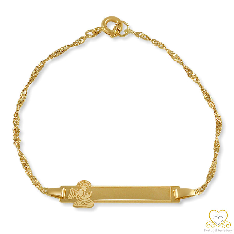 9ct Yellow Gold Children s ID Bracelet PC0099